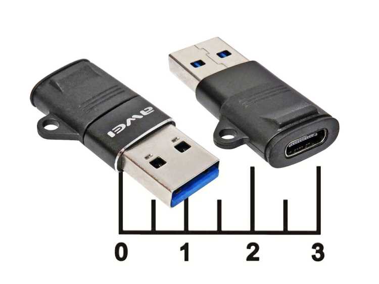 Переходник Type C гнездо/USB 3.0 штекер OTG Awei CL-13 | купить в розницу и оптом